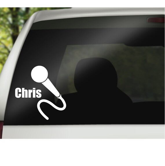 Microphone Decal Musician Decal Gift for Singer Vocal - Etsy