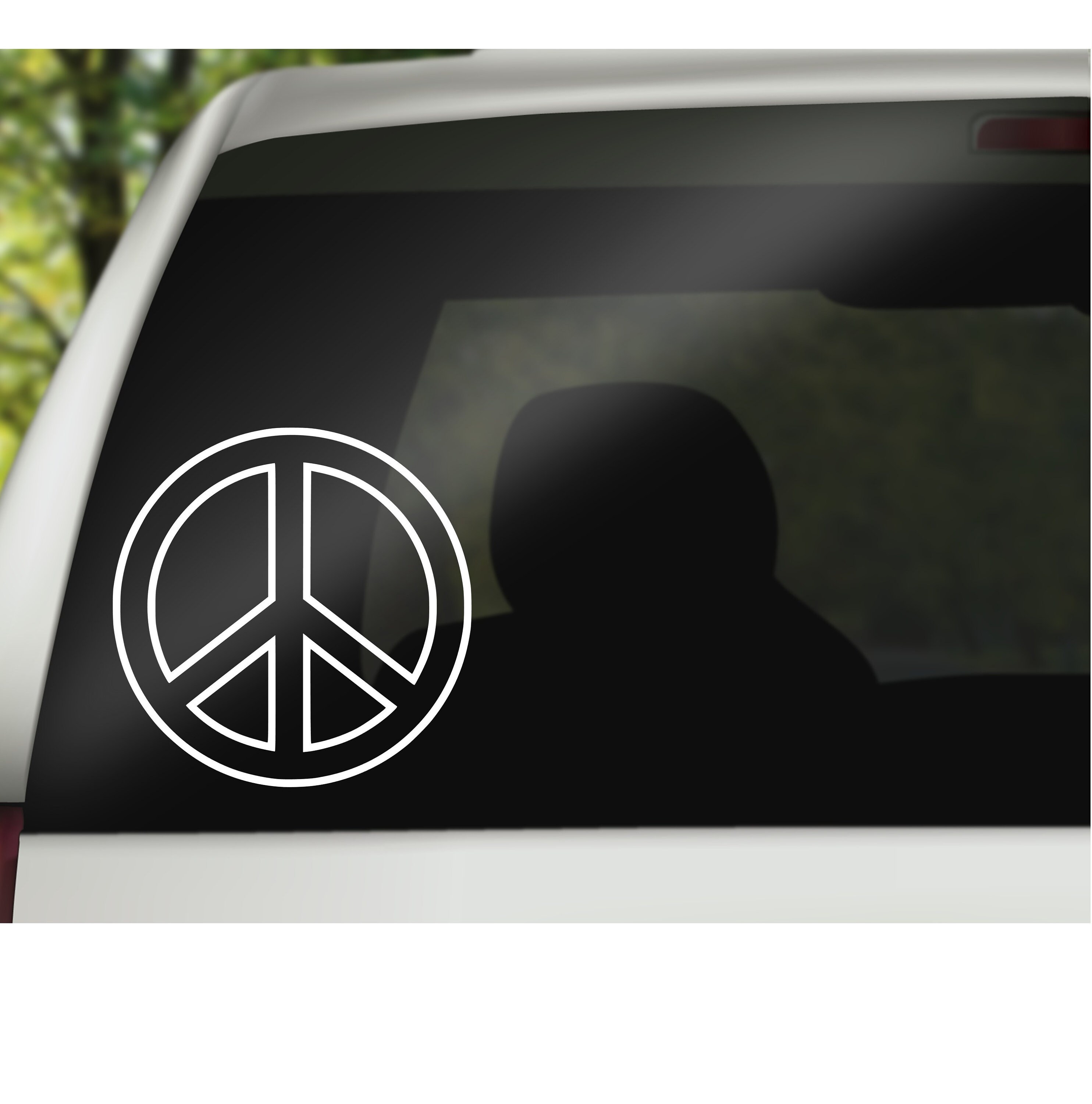 Peace Sign Decal Peace Symbol Decal Hippie Decal Girly Car | Etsy