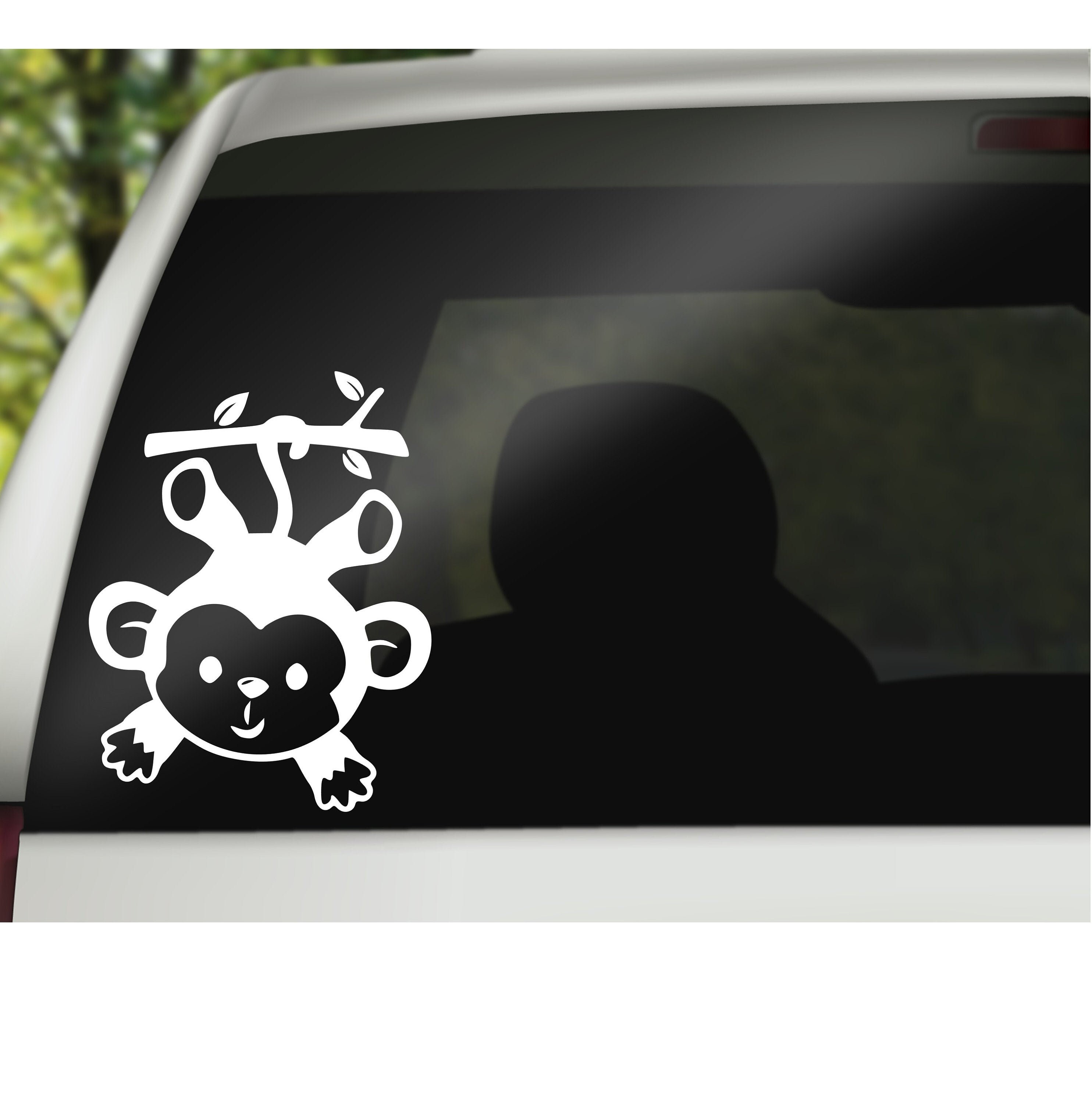 Monkey Decal Zoo Animal Decal Vinyl Decal Laptop Decal - Etsy