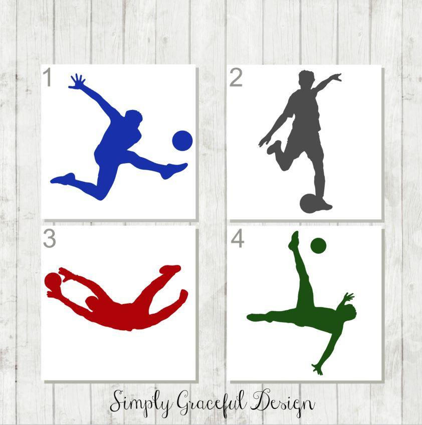 Soccer Player Decal Soccer Team Decal Soccer Coach Gift | Etsy