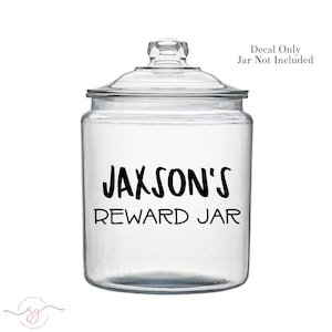 Reward Jar Decal, Kids Reward System, Design Your Own Decal, Good ...