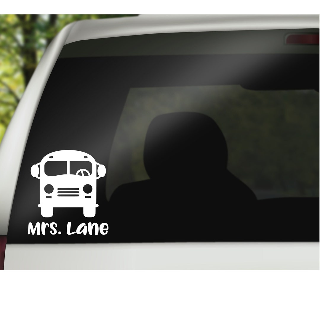 School Bus Decal, Bus Driver Decal, Bus Driver Appreciation Gift, Bus ...