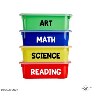 Classroom Labels, Back to School Decals, Bin Labels, Teacher ...