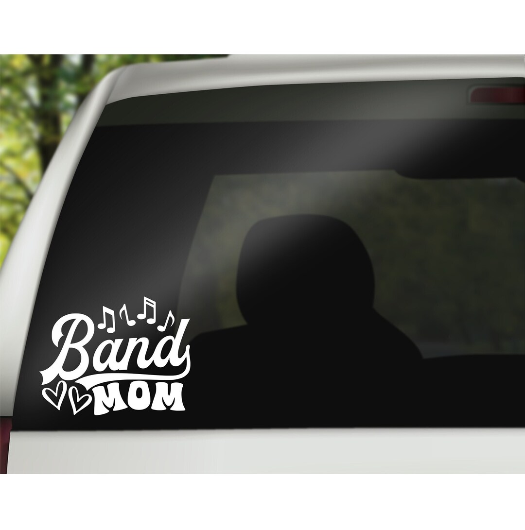 Band Mom Decal, Music Note Decal, Gift for Mom, Tumbler Decal, Car ...