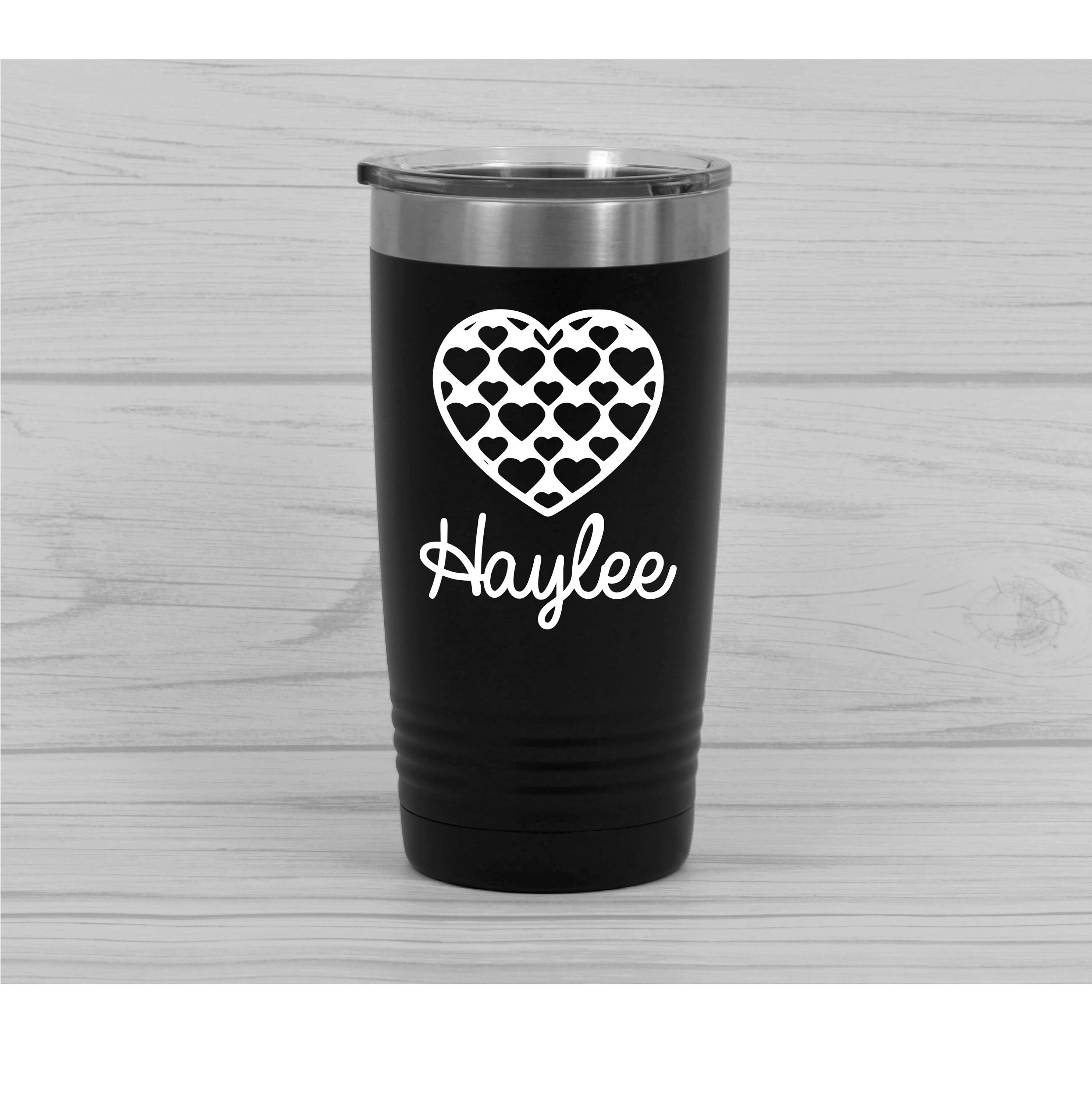 Heart Name Decal Heart Decal Glitter Laptop Decal Tumbler - Etsy