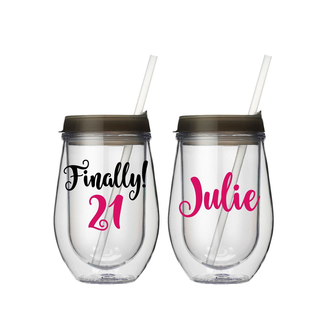 21st Birthday Wine Cup, Finally 21 Wine Tumbler, 21st Birthday Gift for ...