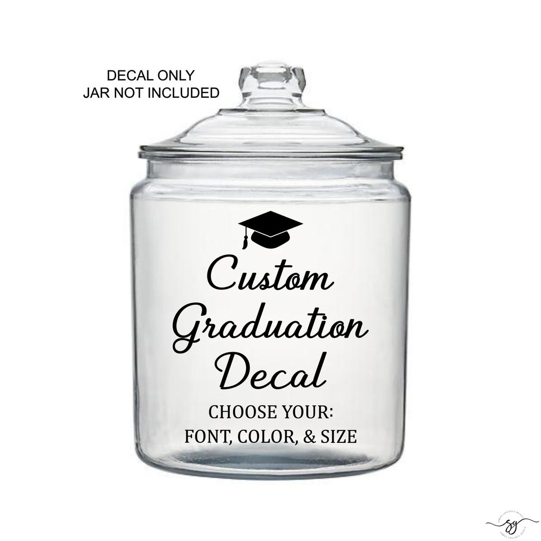 Personalized Graduation Decal, Grad Party Decor, Class of 2026 - Etsy