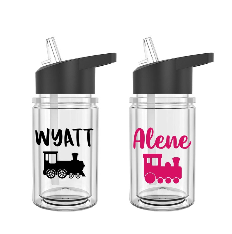 Train Kids Water Bottle Train Theme Party Favor Child's - Etsy