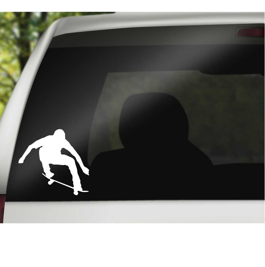 Skateboarding Decal, Skateboard Decal, Gift for Teen Son, Skater Decal ...