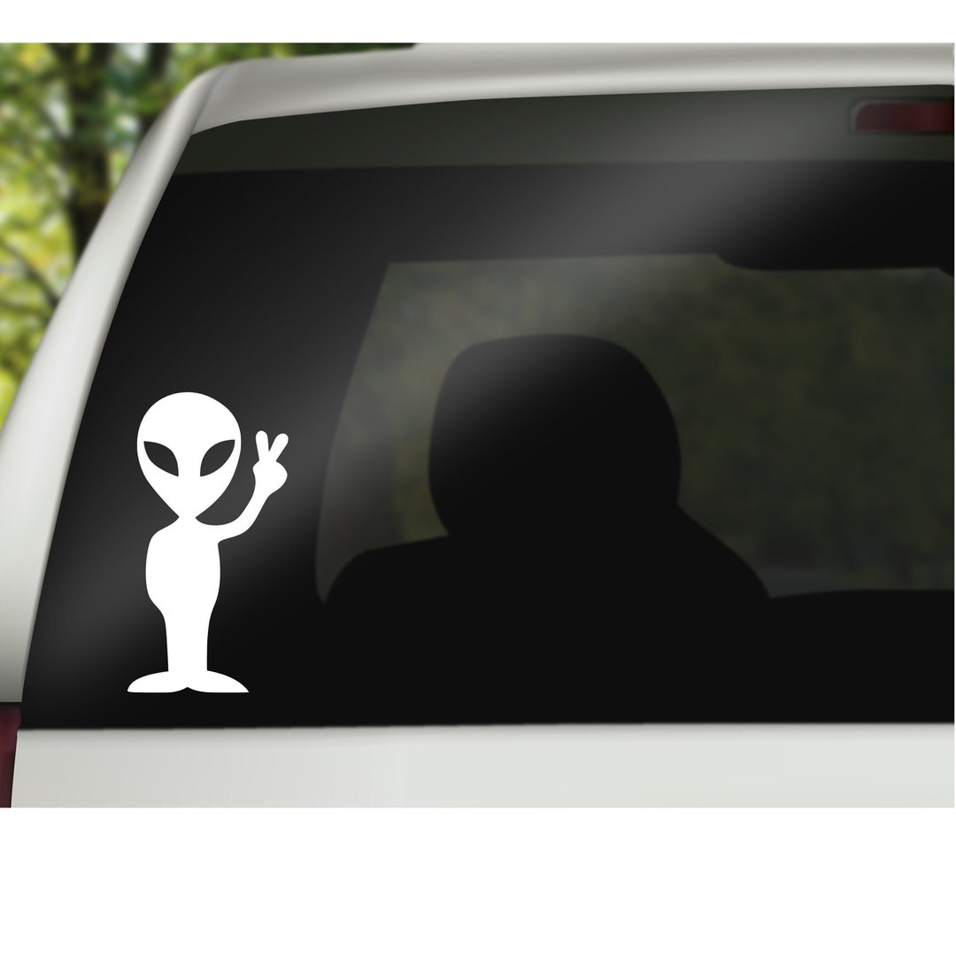 Alien Decal, UFO Decal, Planet Decal, Extraterrestrial Gift - Etsy