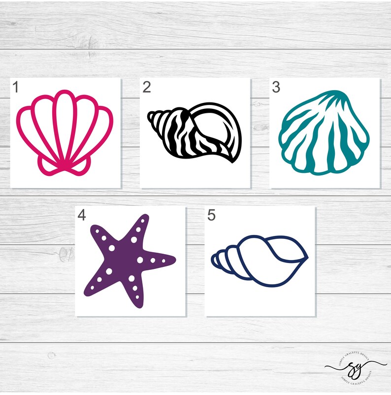 Seashell Jar Decal Beach Treasures Beach Lover Gift - Etsy