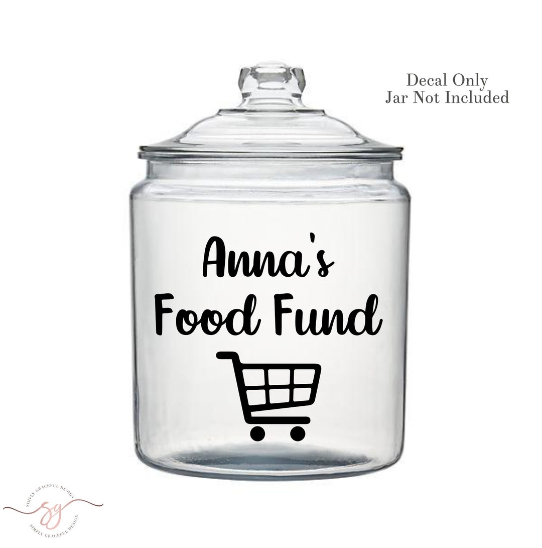 Grocery Fund Decal, College Student Gift, Food Budget Savings ...