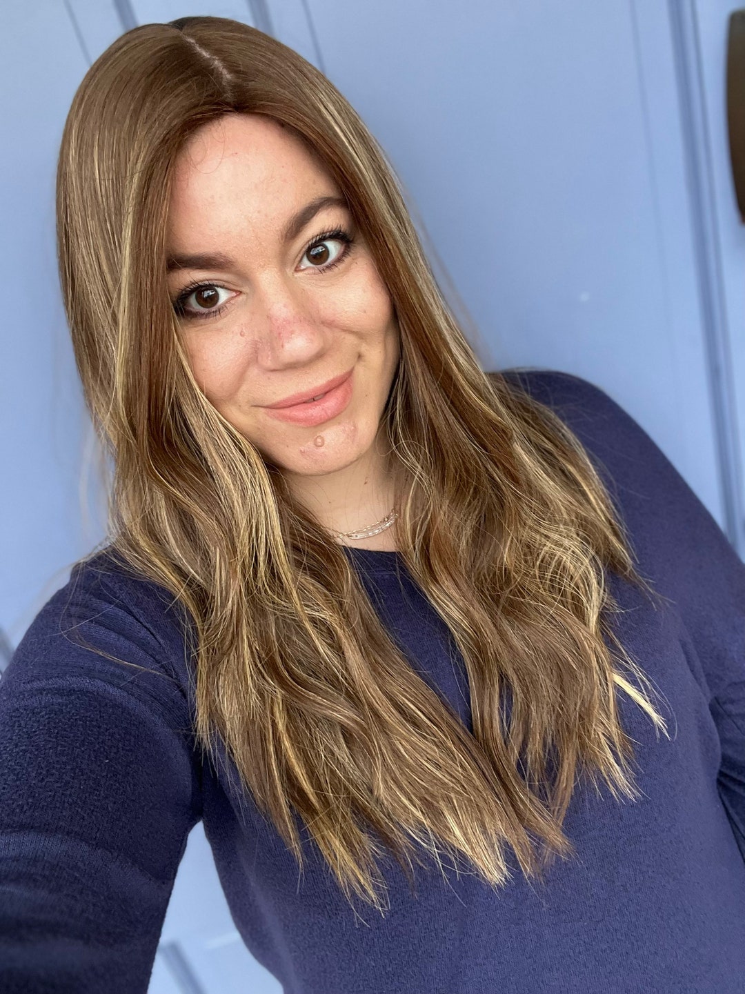 100% Human Hair Kosher Wig Sheitel 23 Inch Faith Large Cap Silk Top ...