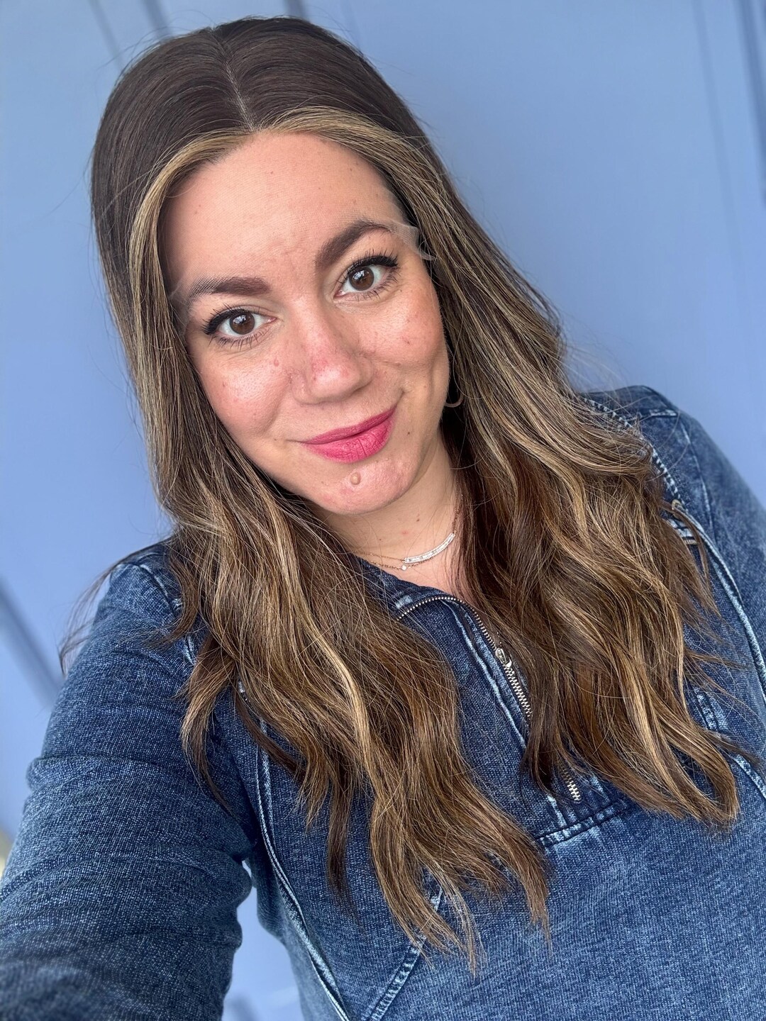 100% Human Hair Kosher Wig Sheitel 22 Inch Light Amelia Medium Cap Lace ...