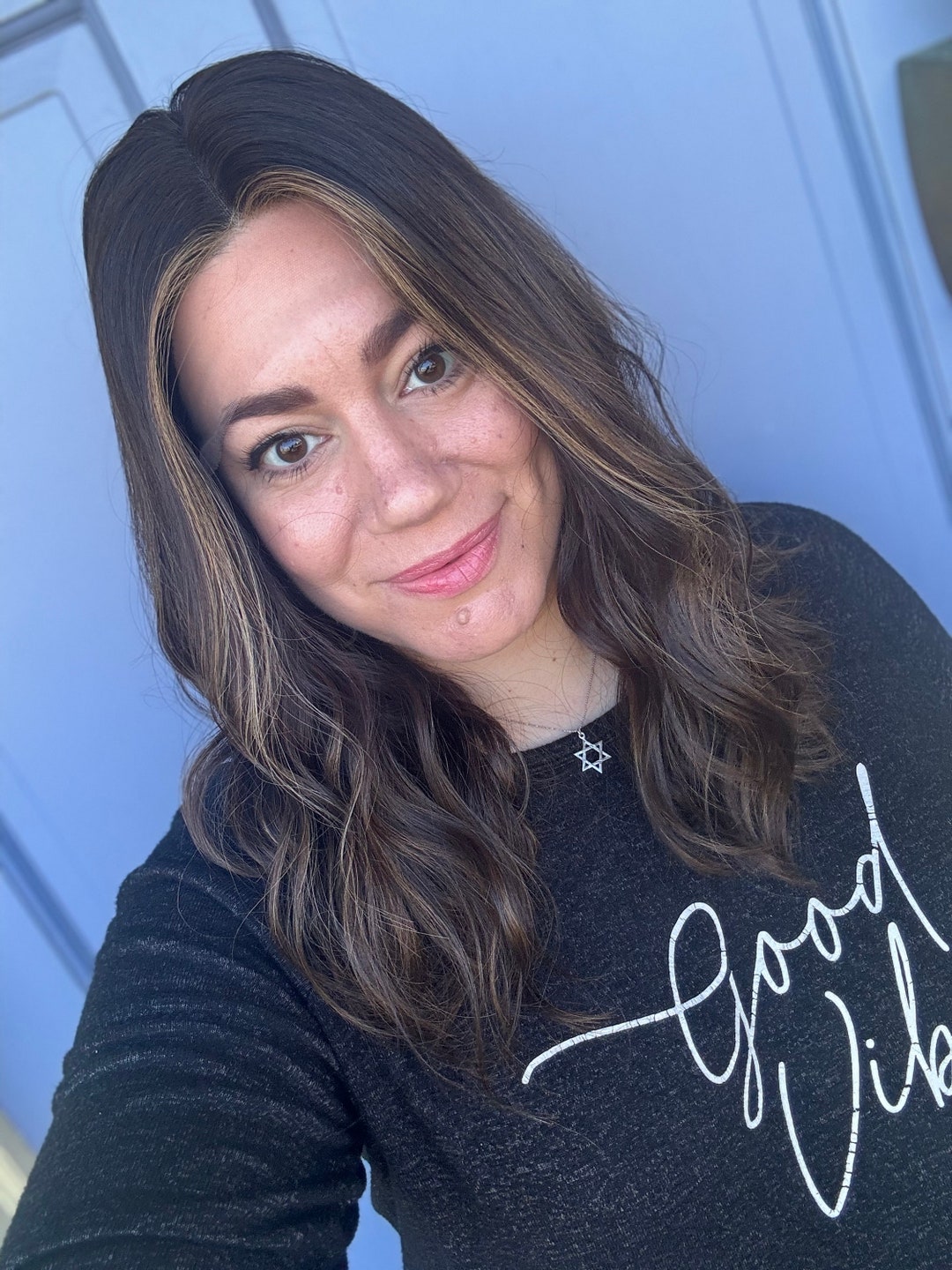 100% Human Hair Kosher Wig Sheitel 18 Inch Amelia Medium Cap Lace Top ...