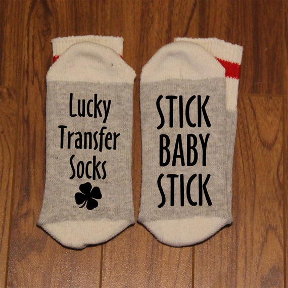 Lucky Transfer Socks 4 Leaf Clover ... Stick Baby Stick | Etsy