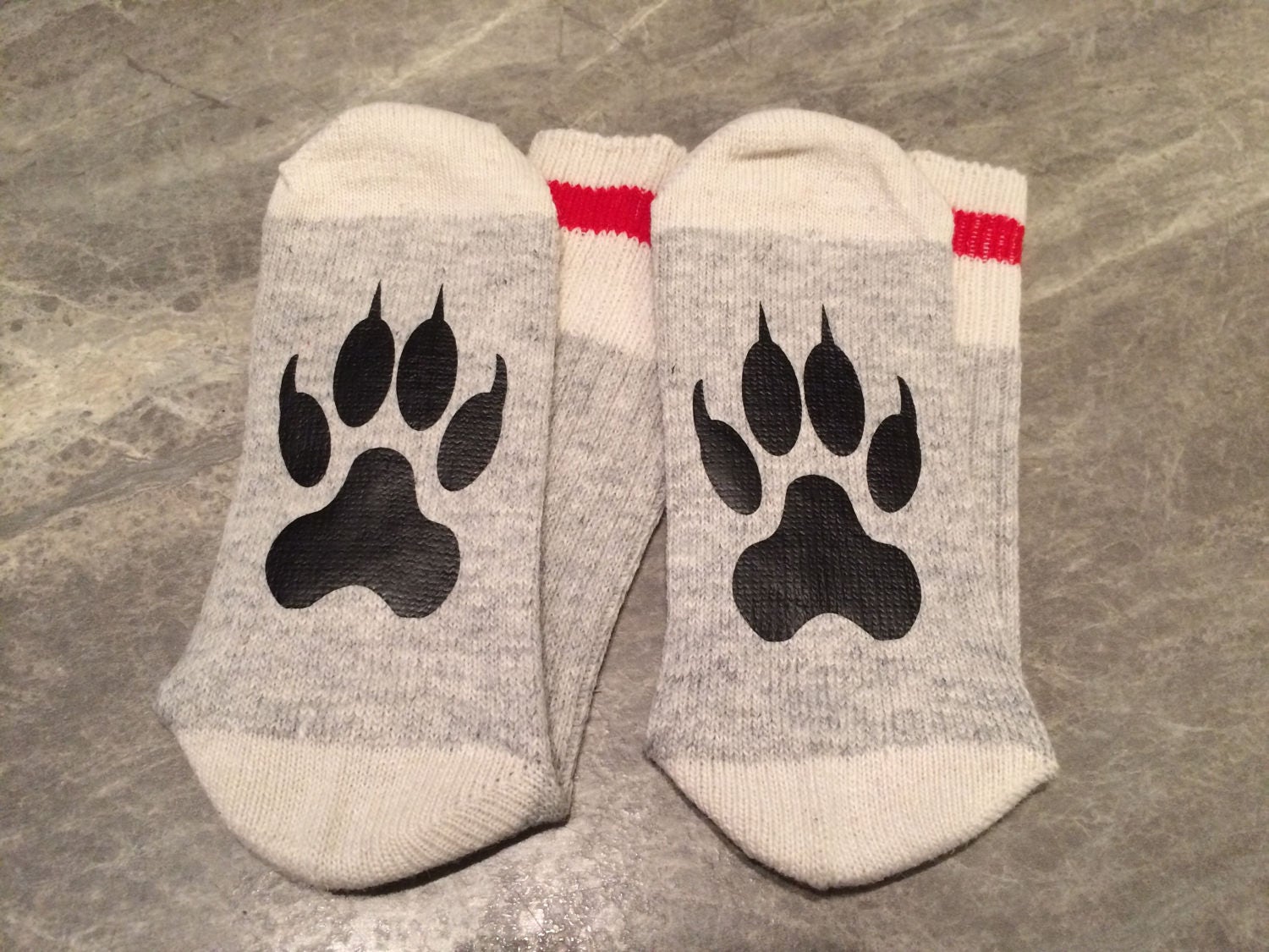 Paw Print (word Socks - Funny Socks - Novelty Socks) - Etsy Canada