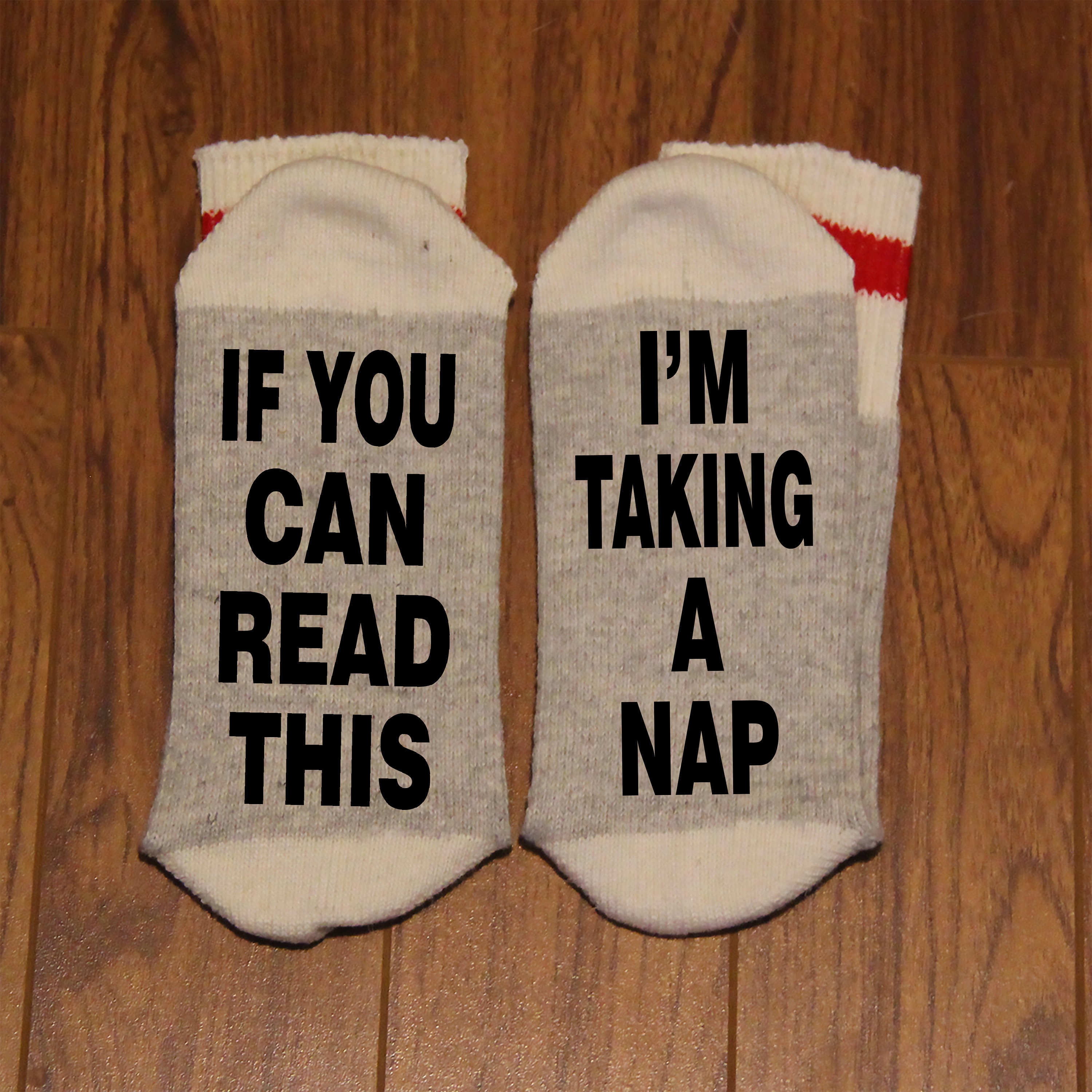 If You Can Read This ... I'm Taking A Nap Word Socks | Etsy