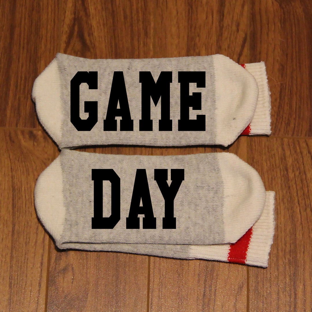 Game ... Day word Socks Funny Socks Novelty Socks - Etsy Canada