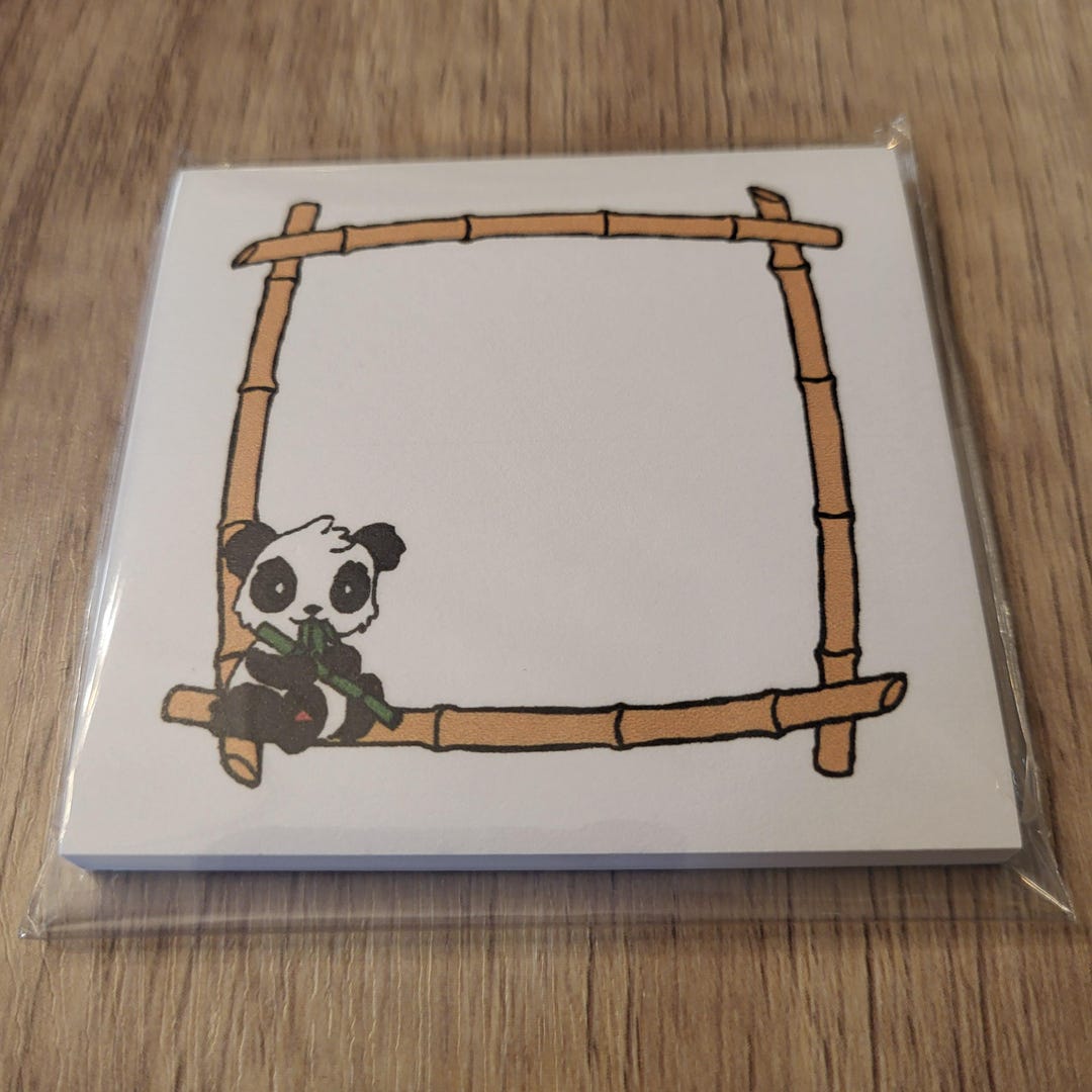 Panda Sticky Notepad [50 Sheets/per Pad] - Etsy