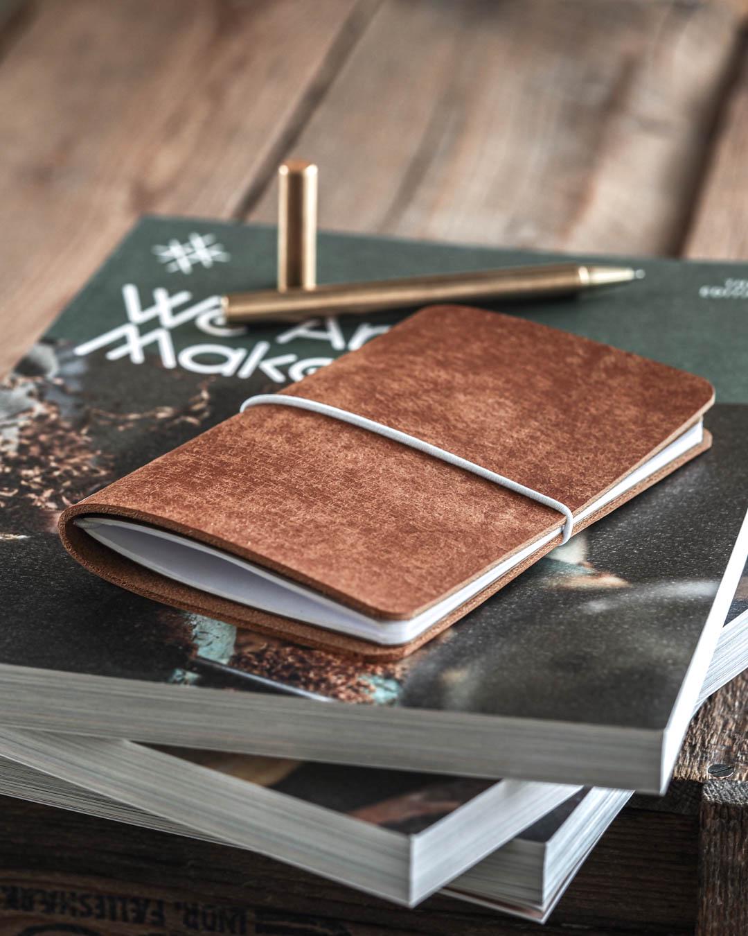 Handmade Brown Leather Journal Cover: Refillable Sketchbook, Ranger ...