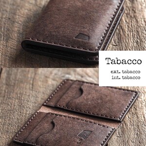 Handmade Brown Leather Bi-fold Wallet: Ranch Card Holder, Made in ...
