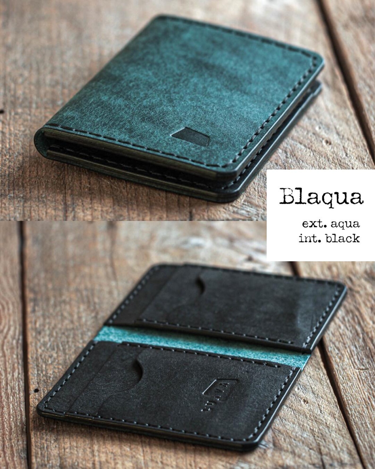Handmade Brown Leather Bi-fold Wallet: Ranch Card Holder, Made in ...