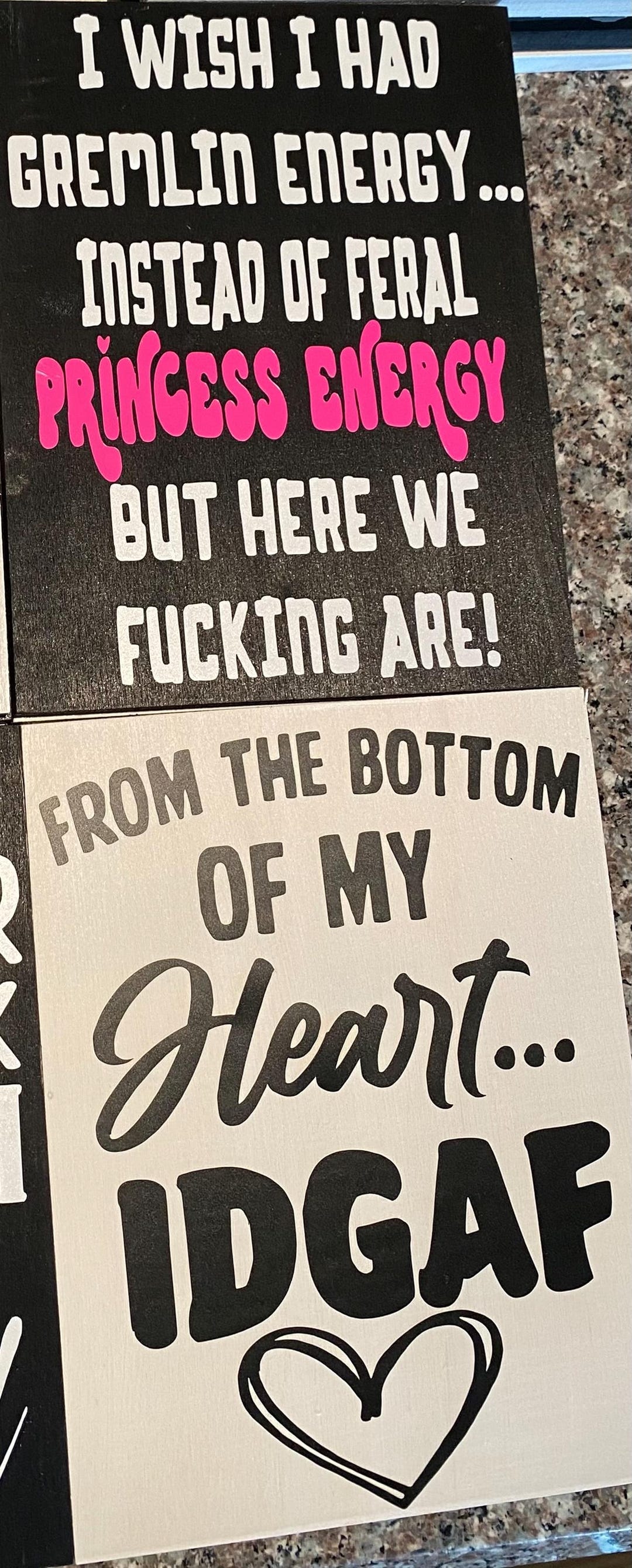 Princess Energy and IDGAF - Etsy