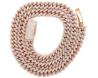 Rose Gold Cuban Link - Etsy