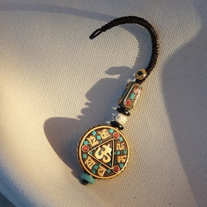 Tibetan Buddhist Om Prayer Symbol Keychain Zipper Charm Bag Charm, Om ...