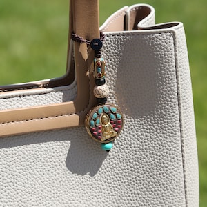 Tibetan Buddhist Buddha Protection Keychain Bag Charm Zipper Charm ...