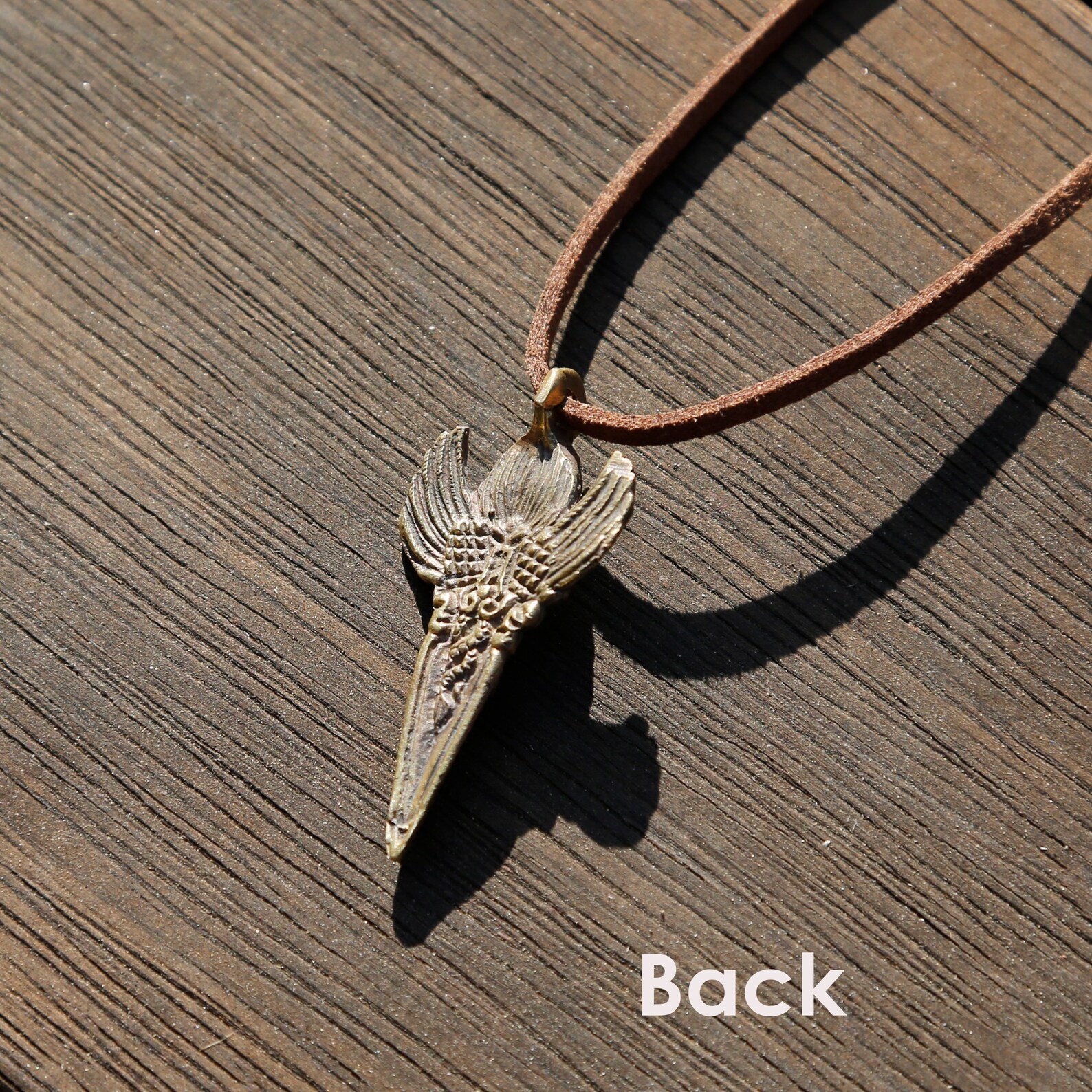 Vintage Brass Garuda Bird Necklace, Tibetan Buddhism Charm, With ...