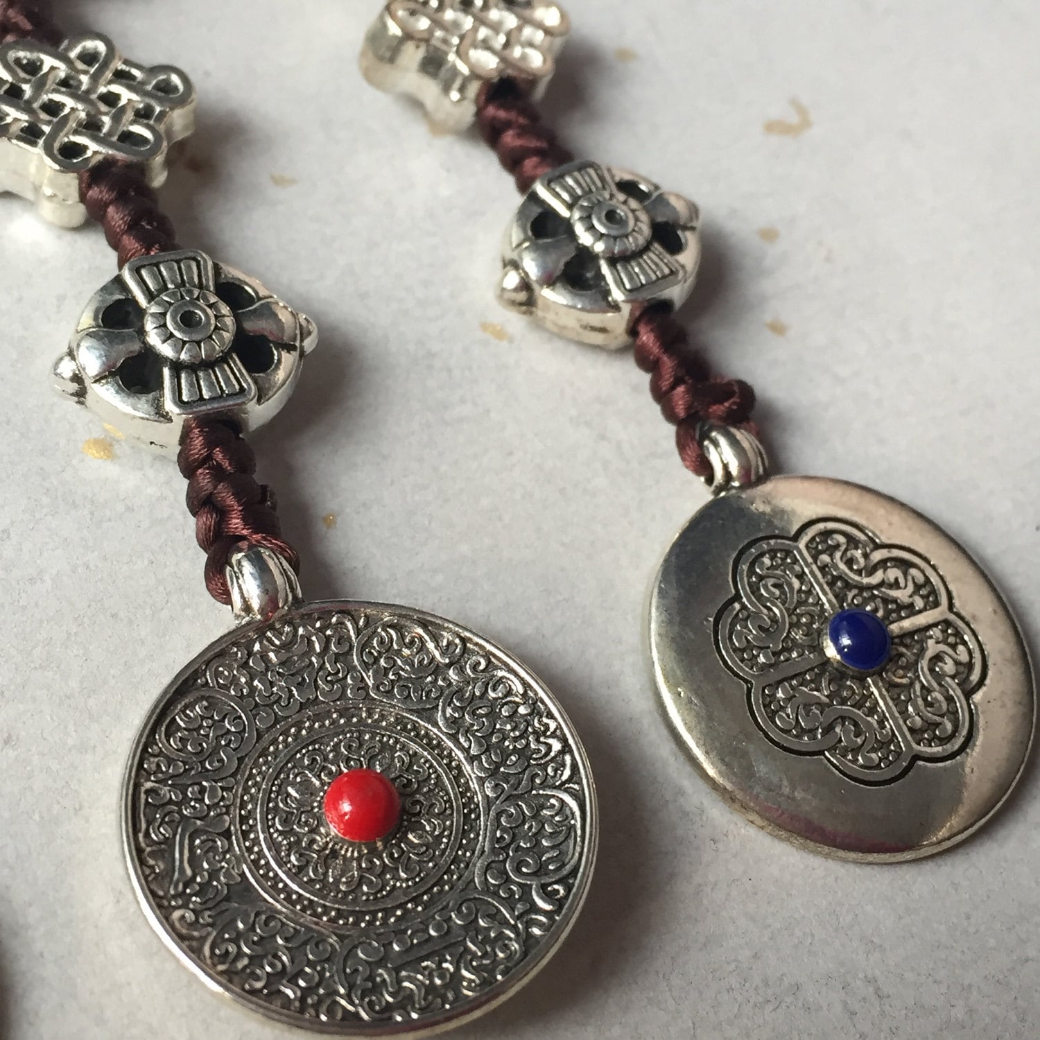 Silver Color Talisman Protection Zipper Charm Keychain Lanyard Bag ...