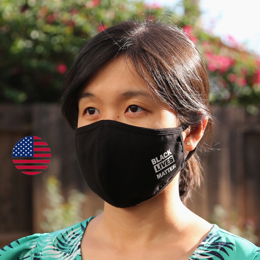 BLM Reusable Cloth Face Mask Covering, Black Lives Matter Slogan Logo 2 ...