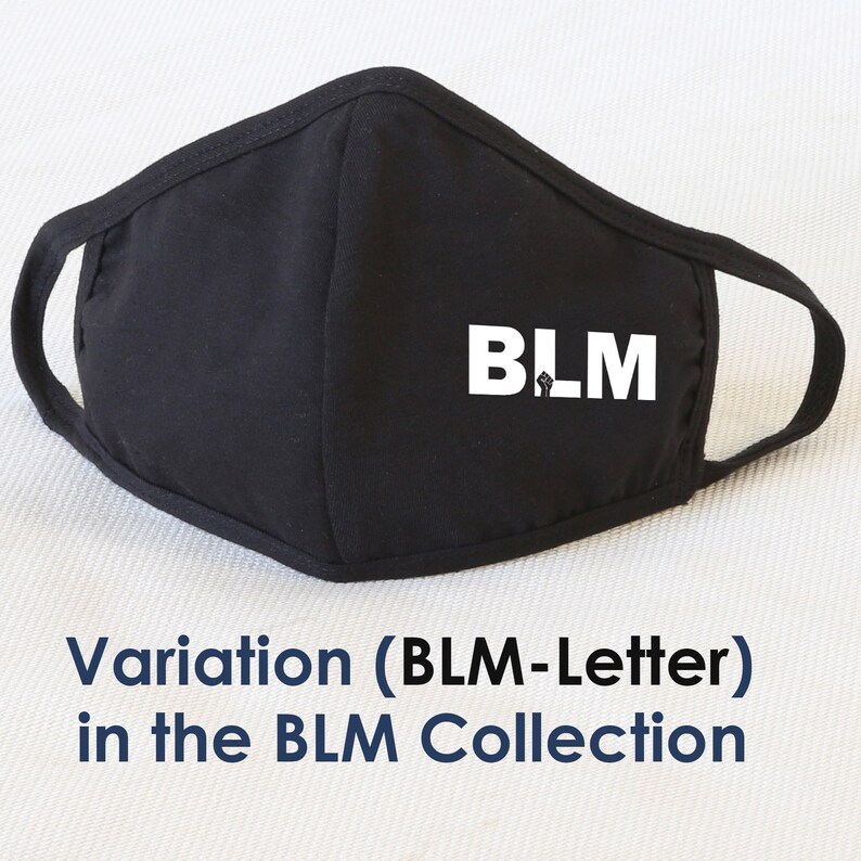 BLM Cloth Face Mask 3-pack, Black Lives Matter Cotton Mask - Etsy
