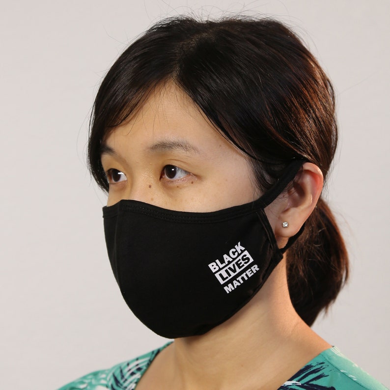 BLM Reusable Cloth Face Mask Covering Black Lives Matter - Etsy
