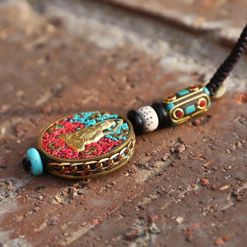 Tibetan Buddhist Buddha Protection Keychain Zipper Charm - Etsy