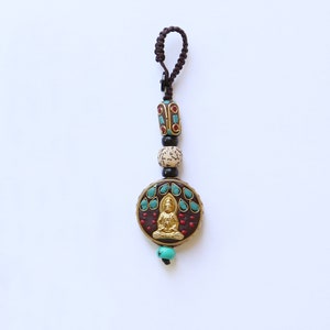 Tibetan Buddhist Buddha Protection Keychain Bag Charm Zipper Charm ...