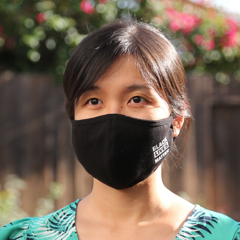 BLM Reusable Cloth Face Mask Covering Black Lives Matter - Etsy