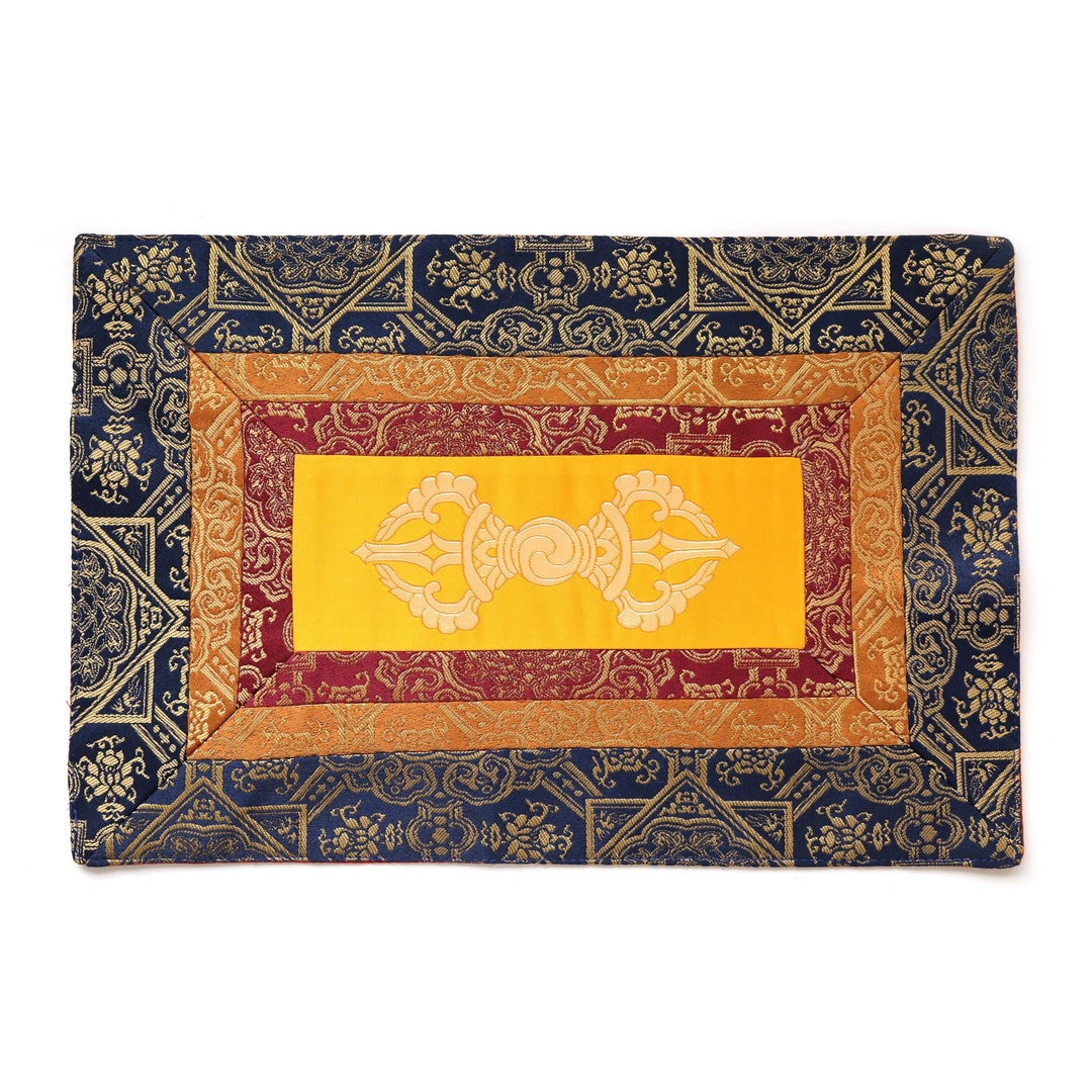 Multi-color Buddhist Vajra Dorje Silk Brocade Shrine Table Cover Altar ...