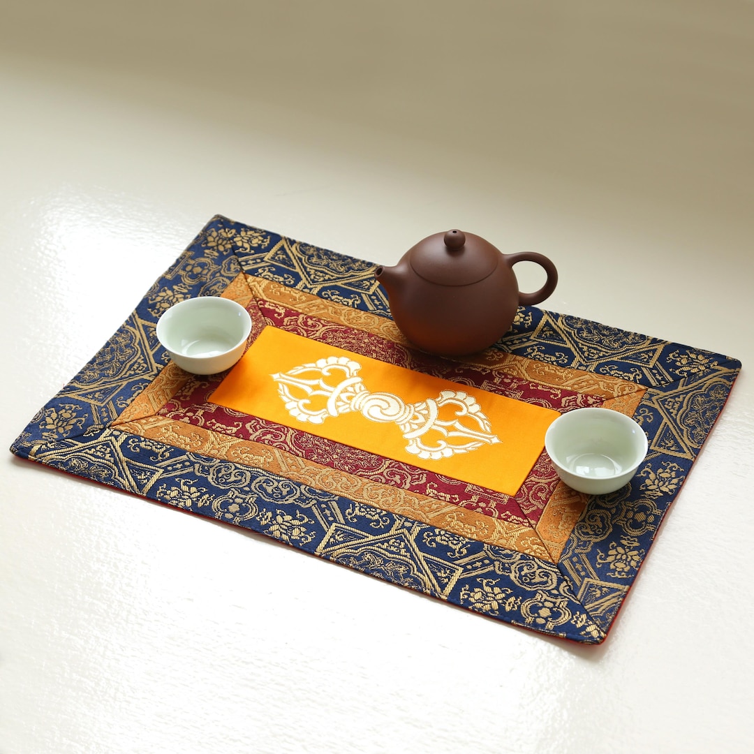 Tibetan Buddhism Om Silk Brocade Shrine Table Cover Altar Cloth ...