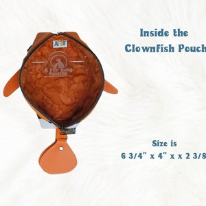 Clown Fish Zipper Pouch: Novelty Makeup Bag, Pencil Case - Etsy
