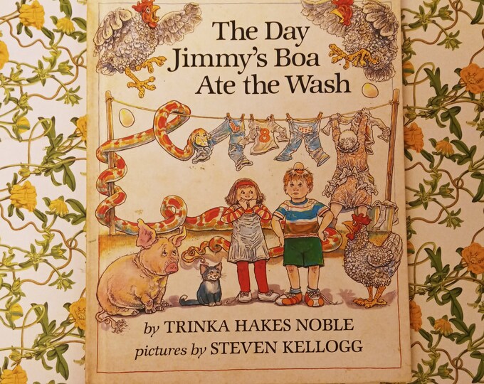 Vintage Children's Book ~ Hardcover ~ the Day Jimmy's Boa Ate the Wash ...