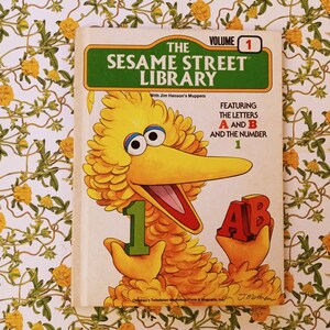 Vintage Children's Book the Sesame Street Library Volume 1 Featuring ...