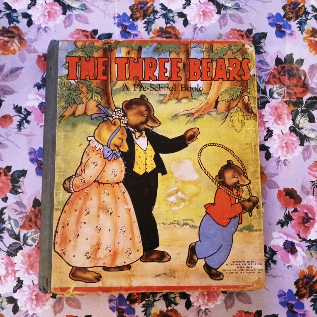 Vintage Children's Book ~ Rare Edition ~ the Three Bears - A Pre-school ...