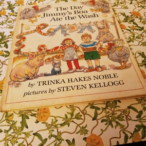 Vintage Children's Book ~ Hardcover ~ the Day Jimmy's Boa Ate the Wash ...