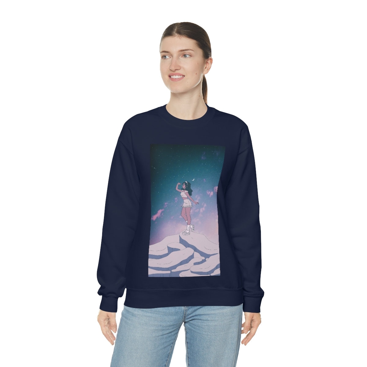 Anime Girl Sweater - Etsy