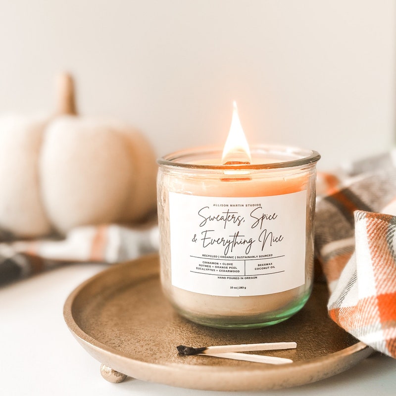 Sweater Weather Candle - Etsy