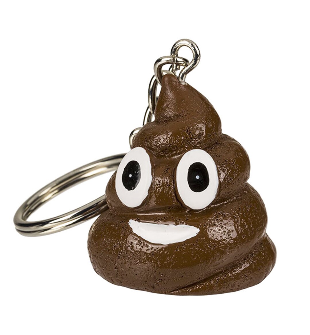 Keychain Smiley Poop Made of Resin a Gift Emoji Poop to Amuse Your ...