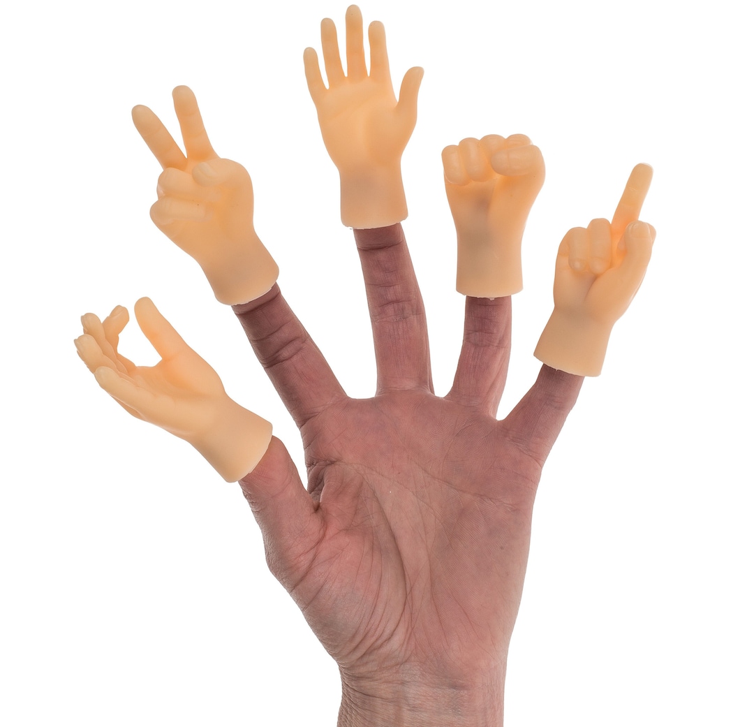Finger Puppet in the Shape of a Hand Clenched Fist Middle - Etsy UK